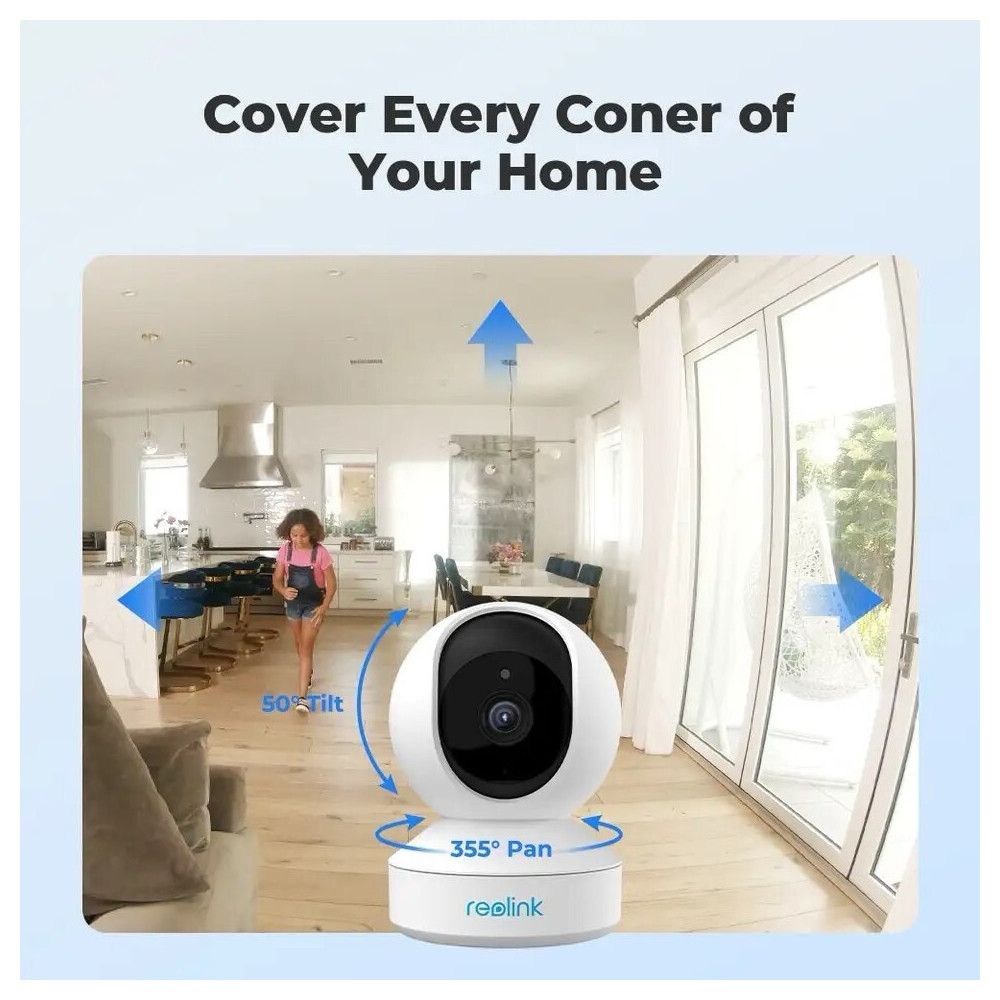 Reolink E1 2K, WiFI, 4MP, AI - Baby monitor